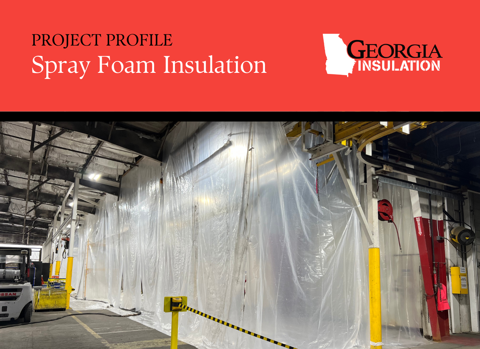 Closed Cell Spray Foam Insulation in Warehouse